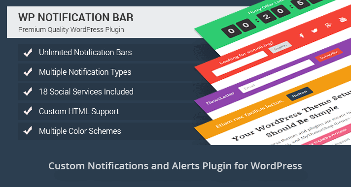 5 Best Notification Bar Plugins for WordPress in 2021 - SavvyTheme.com
